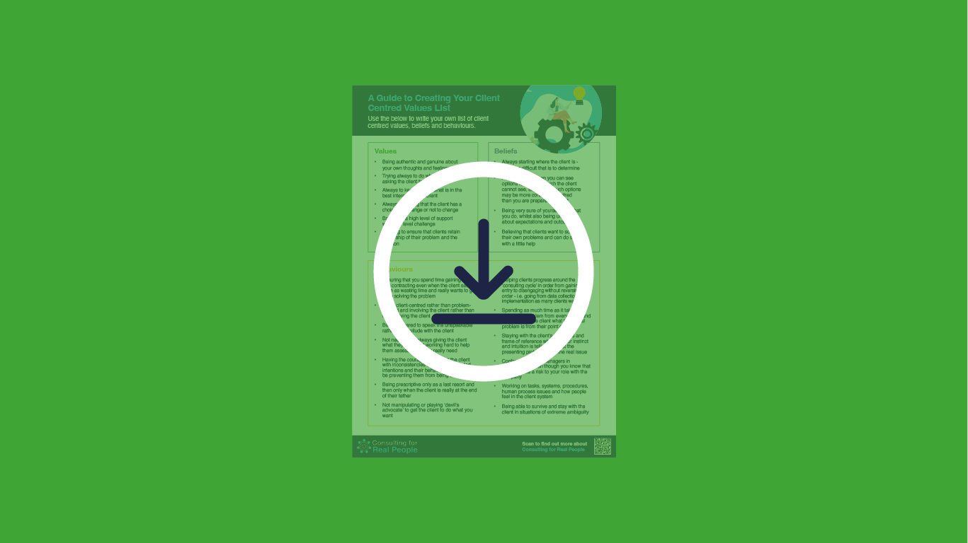 A guide to creating your Client Centred values list - Consulting for ...